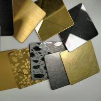 China Mirror Finish Gold Color Stainless Steel Sheet 316 316L For Construction for sale