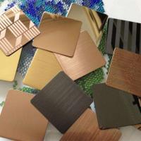 China HL Stainless Steel Decorative Sheet Cold Rolled 8K Mirror Customized Color for sale