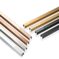 China Edge Mirrors Stainless Steel Trim Modern U Shaped Tile Trim 0.24mm - 1mm Thickness for sale