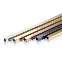 China Edge Mirrors Stainless Steel Trim Modern U Shaped Tile Trim 0.24mm - 1mm Thickness for sale