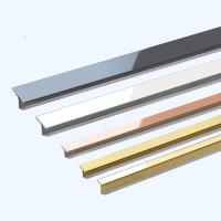 China Stainless Steel Mirror T Shaped Metal Trim Modern Customized For Decoration for sale