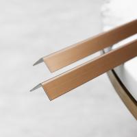 China L Shaped Tile Edge Trim Color PVD Coated Rose Blonde Finish Stainless Steel for sale