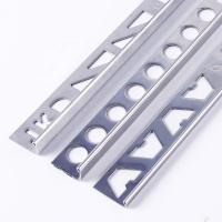 China Color PVD Coated L Shaped Metal Trim Strip Rose Blonde Finish Stainless Steel for sale