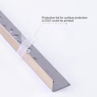 China Color PVD Coated L Shaped Metal Trim Strip Rose Blonde Finish Stainless Steel for sale