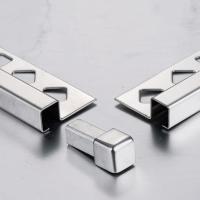 China Custom 304 316L Stainless Steel Tile Trim Profiles 6mm 8mm 10mm Height for sale