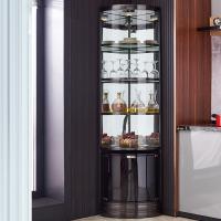 China Stainless Steel Metal Frame Modern Wine Display Cabinet For Living Room for sale