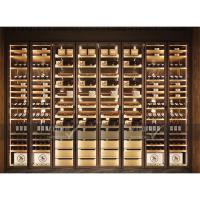 China Commercial Cooling Metal Stainless Steel Wine Cabinet Display Racks for sale