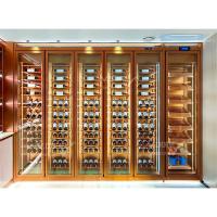 China Commercial Cooling Metal Stainless Steel Wine Cabinet Display Racks for sale