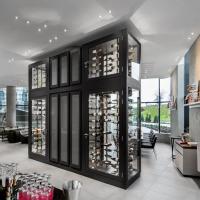China Coating Stainless Steel Bar Cabinet Waterproof Modern Wine Storage Cabinet for sale