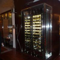 China Coating Stainless Steel Bar Cabinet Waterproof Modern Wine Storage Cabinet for sale