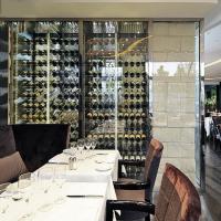 China Wall Hanging Stainless Steel Wine Cabinet luxury Custom For Hotel for sale