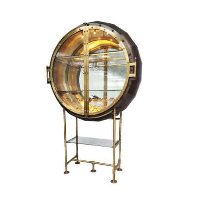 China OEM Interior Stainless Steel Wine Cabinet Living Room Liquor Cabinet for sale