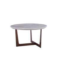 China ODM Modern Living Room Center Table Artificial Marble Stainless Steel Coffee Table for sale