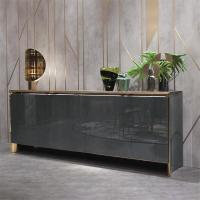 China Gold Custom Stainless Steel Furniture Chair ODM Genuine Leather Fabric ISO9001 for sale