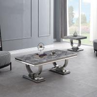 China Modern Mirror Custom Stainless Steel Furniture Bedside Table For Living Room for sale