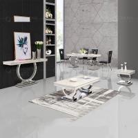 China Modern Mirror Custom Stainless Steel Furniture Bedside Table For Living Room for sale