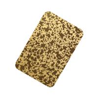 China 201 304 Golden Pattern Stainless Steel Sheet Etched Elevator Door Frame Wall for sale