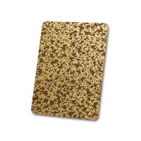 China 201 304 Golden Pattern Stainless Steel Sheet Etched Elevator Door Frame Wall for sale