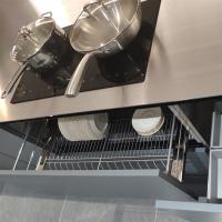 China Bmw Grey Modern Style 304 Stainless Steel Kitchen Cabinet alkali resistant for sale