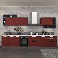 China Waterproof Modern Modular Stainless Steel Kitchen Cabinet European Design for sale