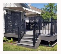 China Custom Carving Outdoor Garden Partition Fence Stainless Steel  Laser Perforated for sale