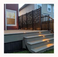 China Custom Carving Outdoor Garden Partition Fence Stainless Steel  Laser Perforated for sale