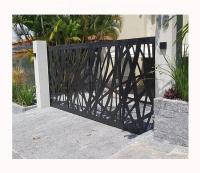 China Custom Carving Outdoor Garden Partition Fence Stainless Steel  Laser Perforated for sale