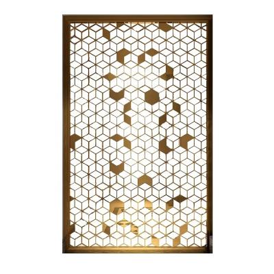 China 304 201 Stainless Steel Room Divider Decorative Partition Laser Cutting for sale
