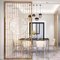 China 304 201 Stainless Steel Room Divider Decorative Partition Laser Cutting for sale