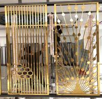 China 304 201 Stainless Steel Room Divider Decorative Partition Laser Cutting for sale