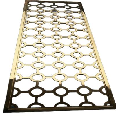 China Multi Functional Laser Cut Wall Partitions Stainless Steel Decorative Room Dividers for sale