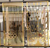 China Multi Functional Laser Cut Wall Partitions Stainless Steel Decorative Room Dividers for sale