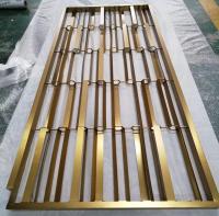 China Multi Functional Laser Cut Wall Partitions Stainless Steel Decorative Room Dividers for sale
