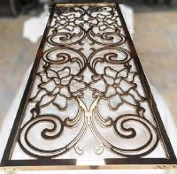 China Multi Functional Laser Cut Wall Partitions Stainless Steel Decorative Room Dividers for sale
