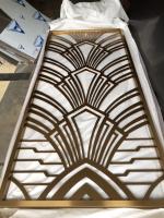 China Interior Stainless Steel Modern Living Room Partition Divider Screen PVD Coating for sale