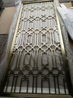 China Interior Stainless Steel Modern Living Room Partition Divider Screen PVD Coating for sale