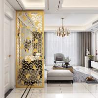 China Black Interior Room Stainless Steel Screen Partition Dividers For Hotel for sale