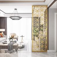 China Black Interior Room Stainless Steel Screen Partition Dividers For Hotel for sale