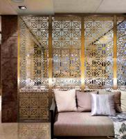 China Decorative Laser Cut Metal Room Dividers Stainless Steel For Restaurant for sale