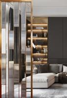 China Hotel Office Modern Room Divider Panels Partition 304 316 Stainless Steel for sale
