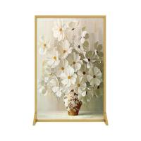 China Mobile Room Divider Stainless Steel Brushed Semi Transparent Partition for sale