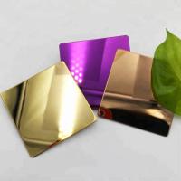 China 304 Color Inox Stainless Steel Mirror Finish Sheet For Decoration for sale