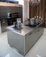China 2021 NEW Design 304 Stainless Steel Modern Modular Kitchen Cabinet for sale