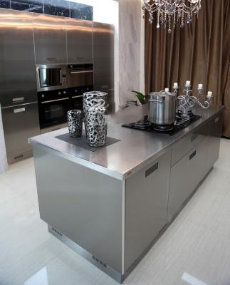China 2021 NEW Design 304 Stainless Steel Modern Modular Kitchen Cabinet for sale