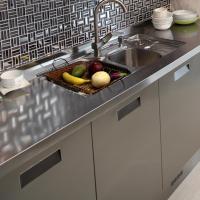 China 2021 NEW Design 304 Stainless Steel Modern Modular Kitchen Cabinet for sale