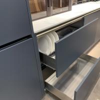 China High End Modern 304 Stainless Steel Kitchen Cabinet Furniture Eased Edge for sale