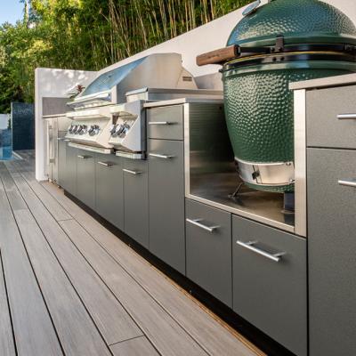 China Outdoor BBQ Stainless Steel Kitchen Cabinet Waterproof ISO9001 Approved for sale