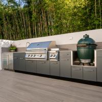 China Outdoor BBQ Stainless Steel Kitchen Cabinet Waterproof ISO9001 Approved for sale