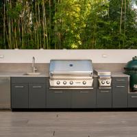 China Outdoor BBQ Stainless Steel Kitchen Cabinet Waterproof ISO9001 Approved for sale