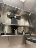 China Customized Modern White Metal Kitchen Cabinets Stainless Steel With Sink for sale
